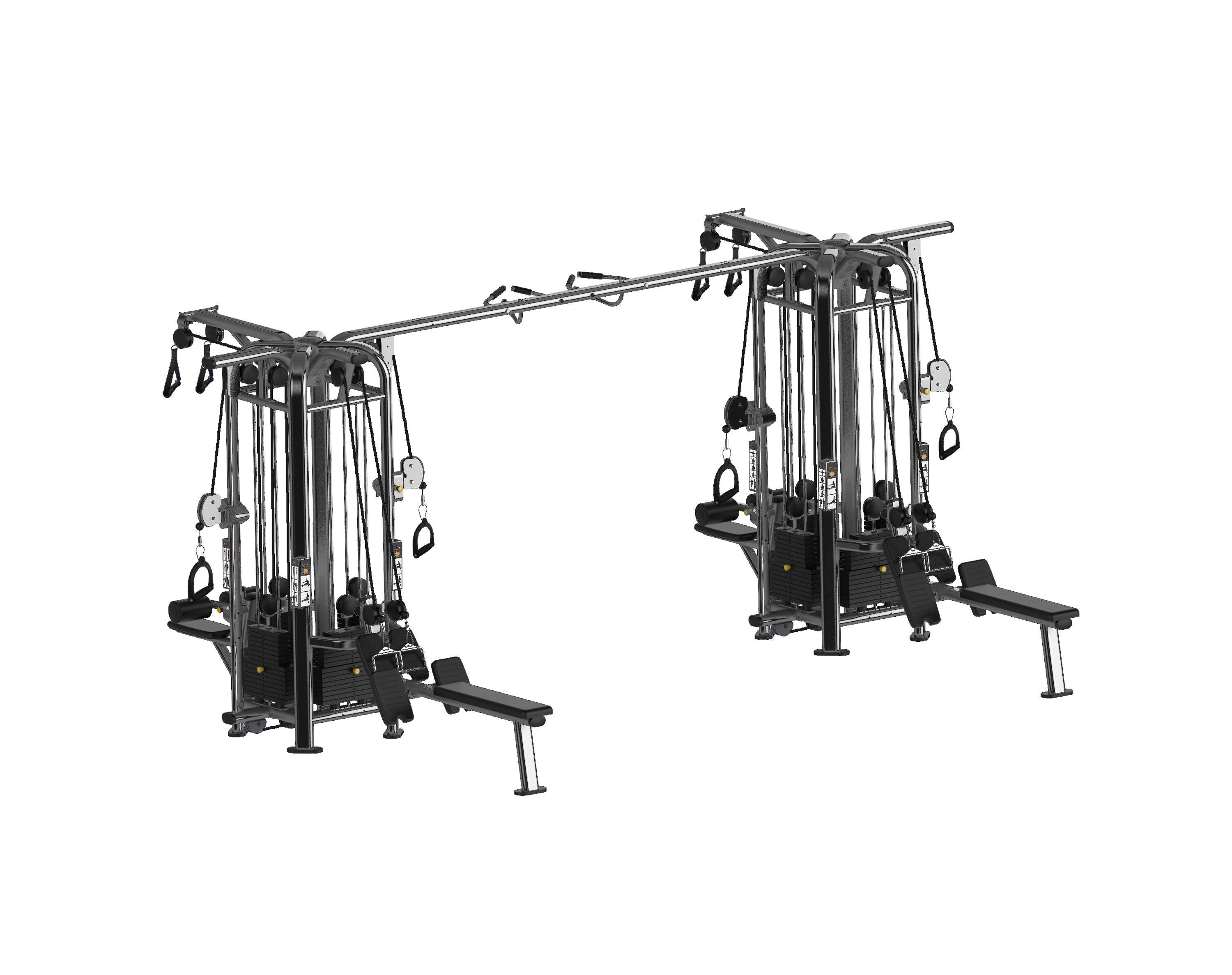 Muscle D Fitness 8 Stack Megatron Deluxe Jungle Gym 3 Colors - Commerc ...