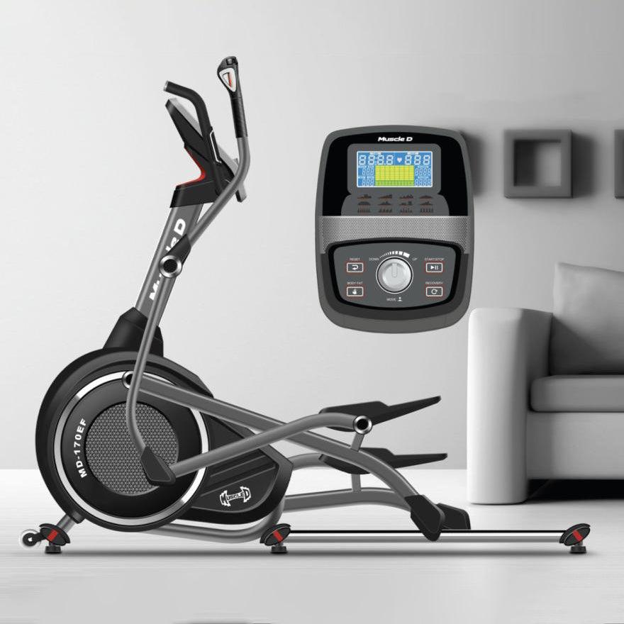 Light Commercial Elliptical Trainer - Muscle D Fitness - LED Display ...