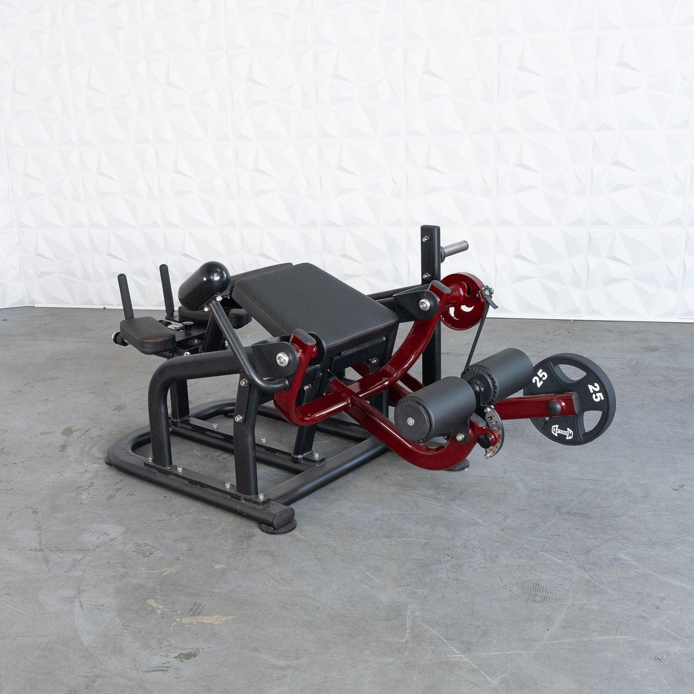Muscle D Fitness Pro Strength Prone Leg Curl - Adjustable Plate Loaded ...