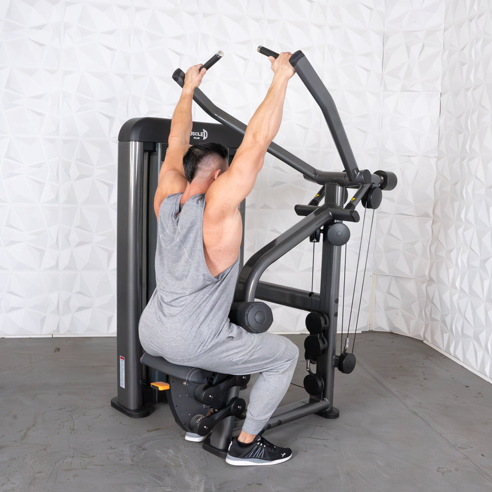 Muscle D Fitness Elite Plus Lat Pulldown - Commercial - Adjustable Sea ...
