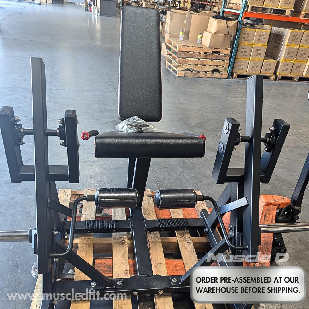 Excel Iso-Lateral Leg Extension - Muscle D Fitness - Plate Load Knee E ...