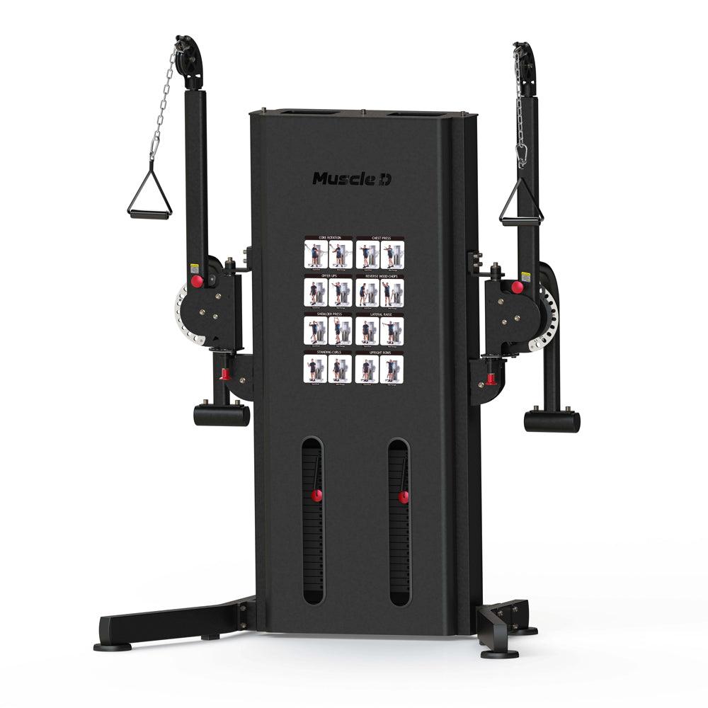 Muscle D Fitness Megatron Multi-Functional Trainer Selectorized Weight ...