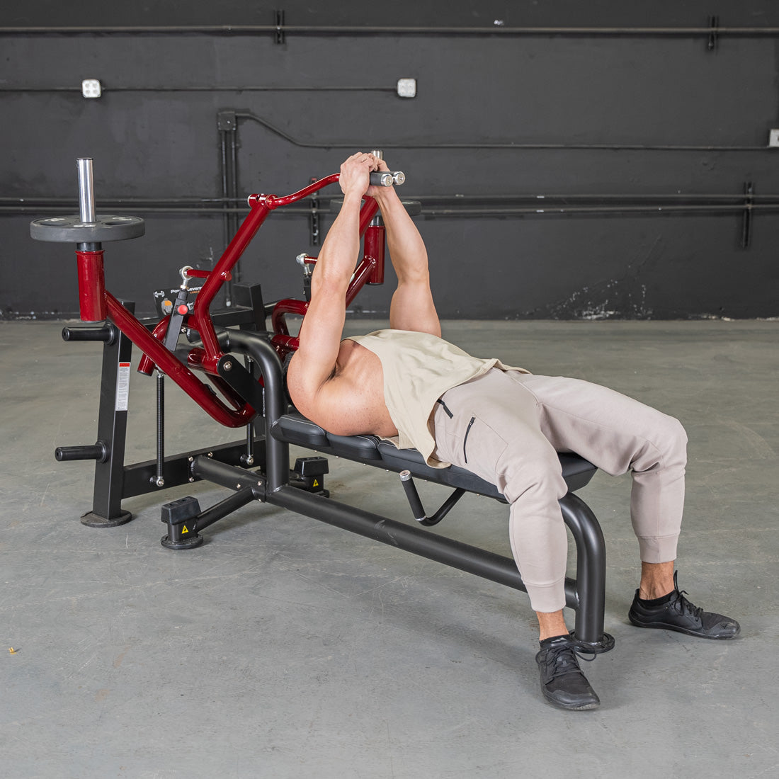 Muscle D Fitness Power Leverage V2 Lying Pec Fly — Peak Flow Fitness