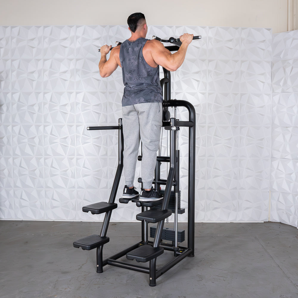 Vogue Assisted Chin/Dip - Muscle D Fitness - Adjustable - Pin Selector ...
