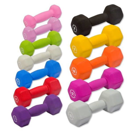 Body Solid Neoprene Dumbbells 1-10 lbs. Set - BSTNDS110 — Peak Flow Fitness