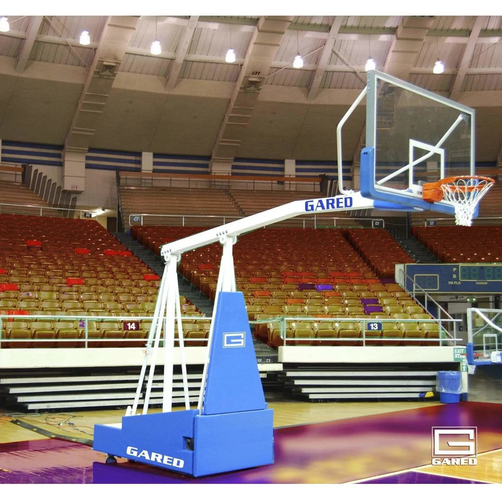 Gared Sports Hoopmaster 8 Spring-Lift Collegiate/High School Indoor Po ...