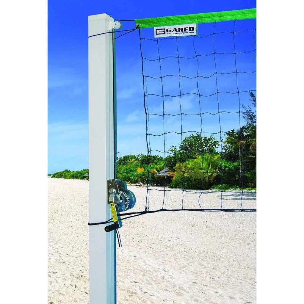 Gared Sports Side Out 4" Square Aluminum Outdoor Volleyball Net System ...
