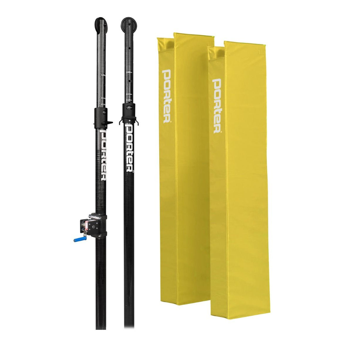 Porter Powr Carbon II End Standards W/Pads — Peak Flow Fitness