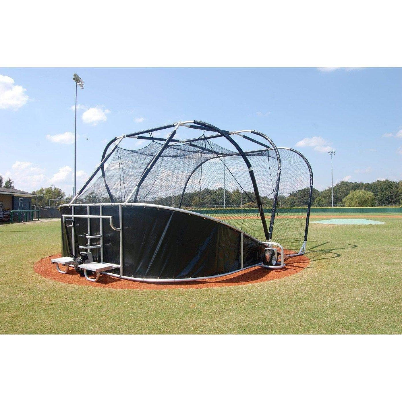Trigon Sports ProCage Professional Portable Batting Cage — Peak Flow ...