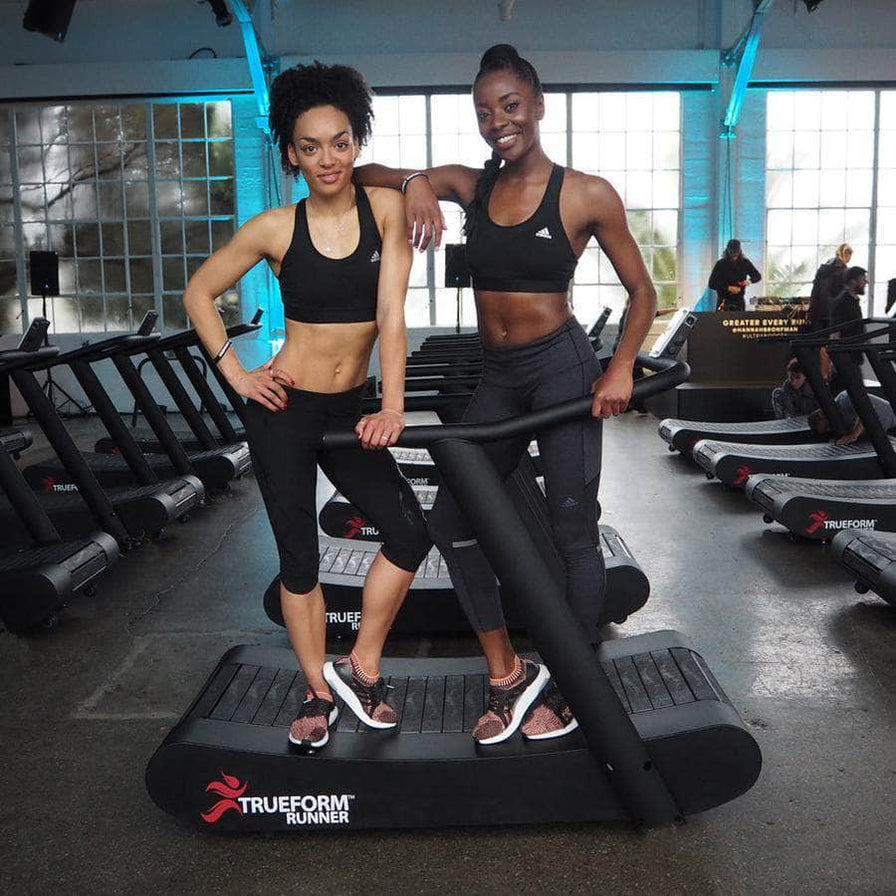 TrueForm Premium Runner Treadmill Non-Motorized Small Curved Walking ...