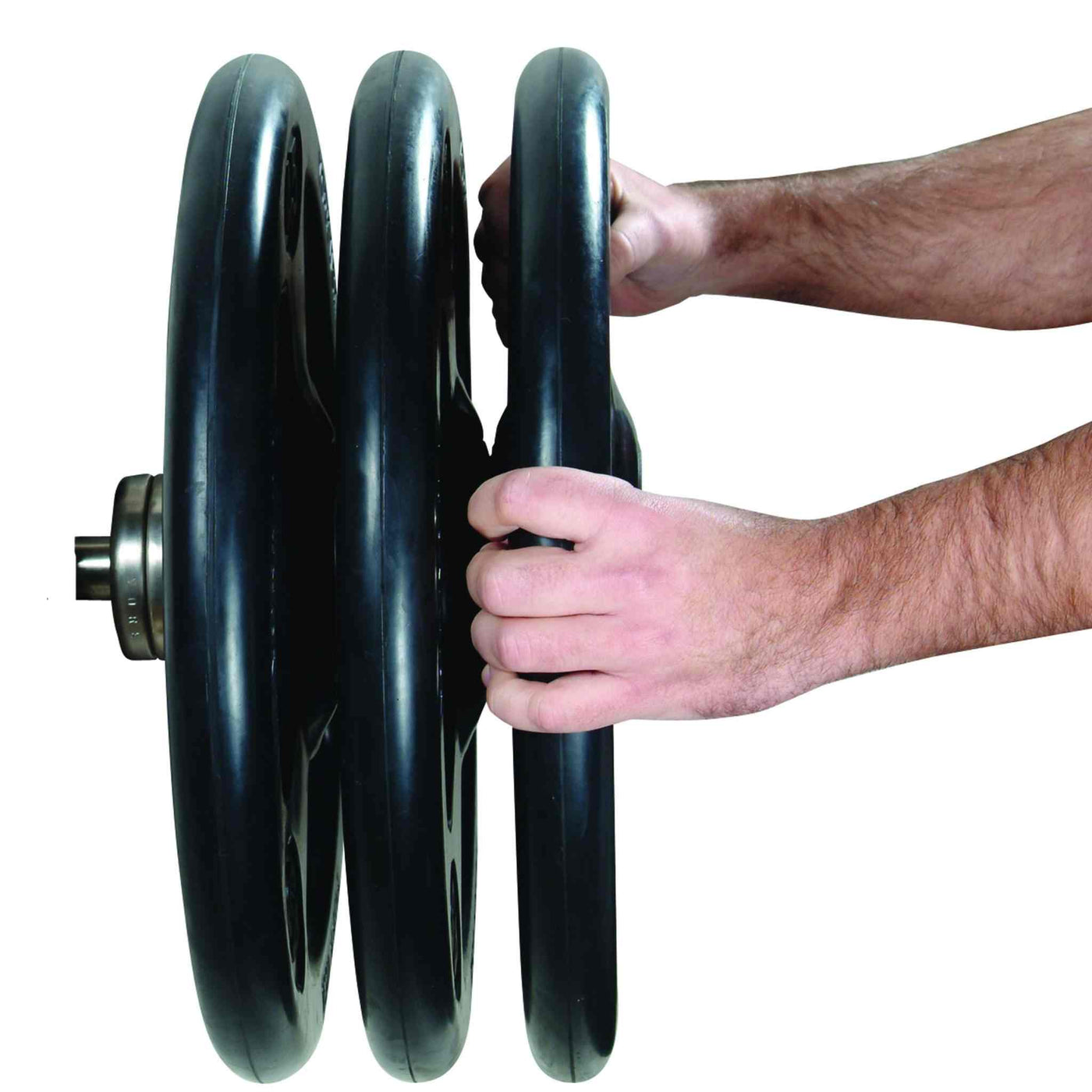 York Barbell Steel ISO-GRIP 300lb Plate and Barbell Set — Peak Flow Fitness