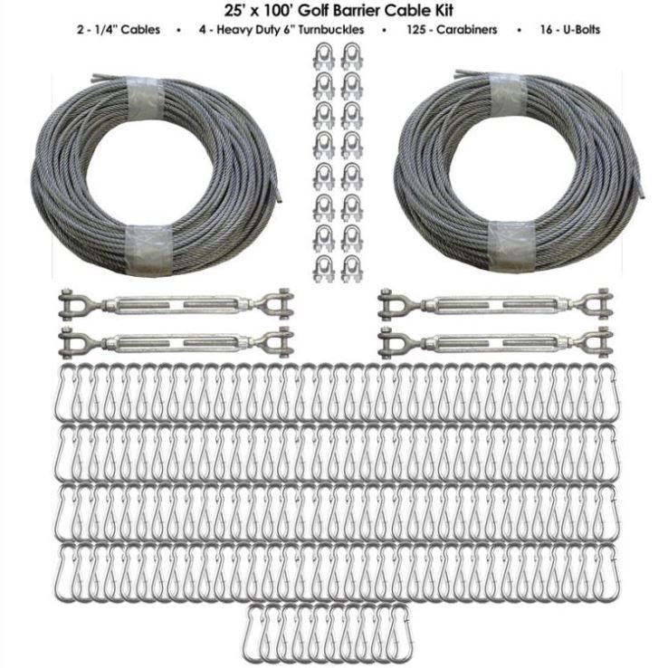 Cimarron Golf Barrier Netting Cable Kit — Peak Flow Fitness