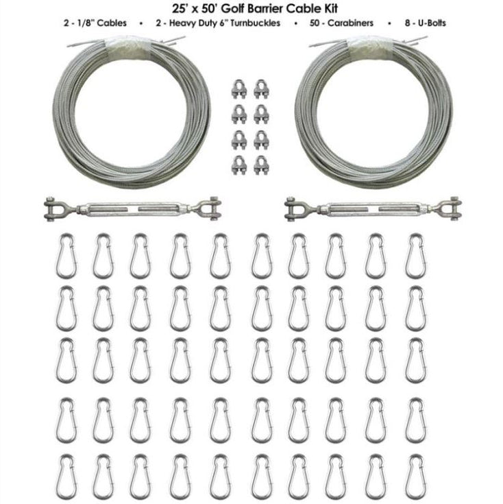 Cimarron Golf Barrier Netting Cable Kit — Peak Flow Fitness