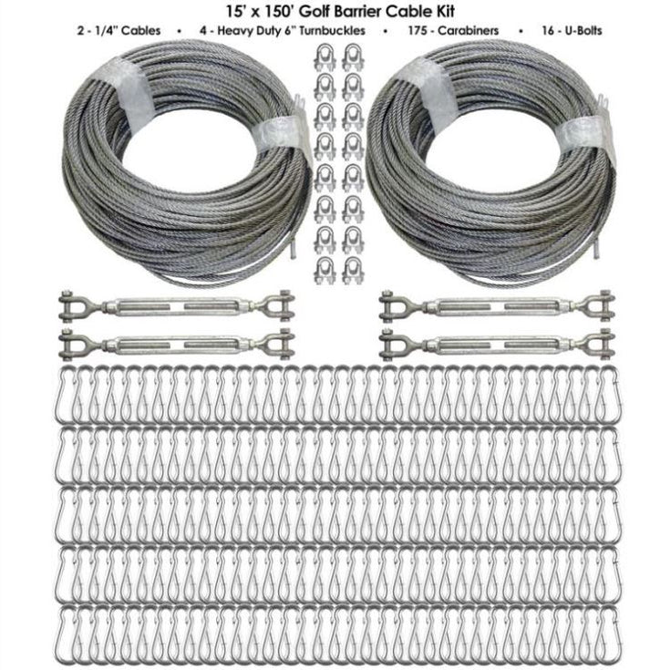 Cimarron Golf Barrier Netting Cable Kit — Peak Flow Fitness