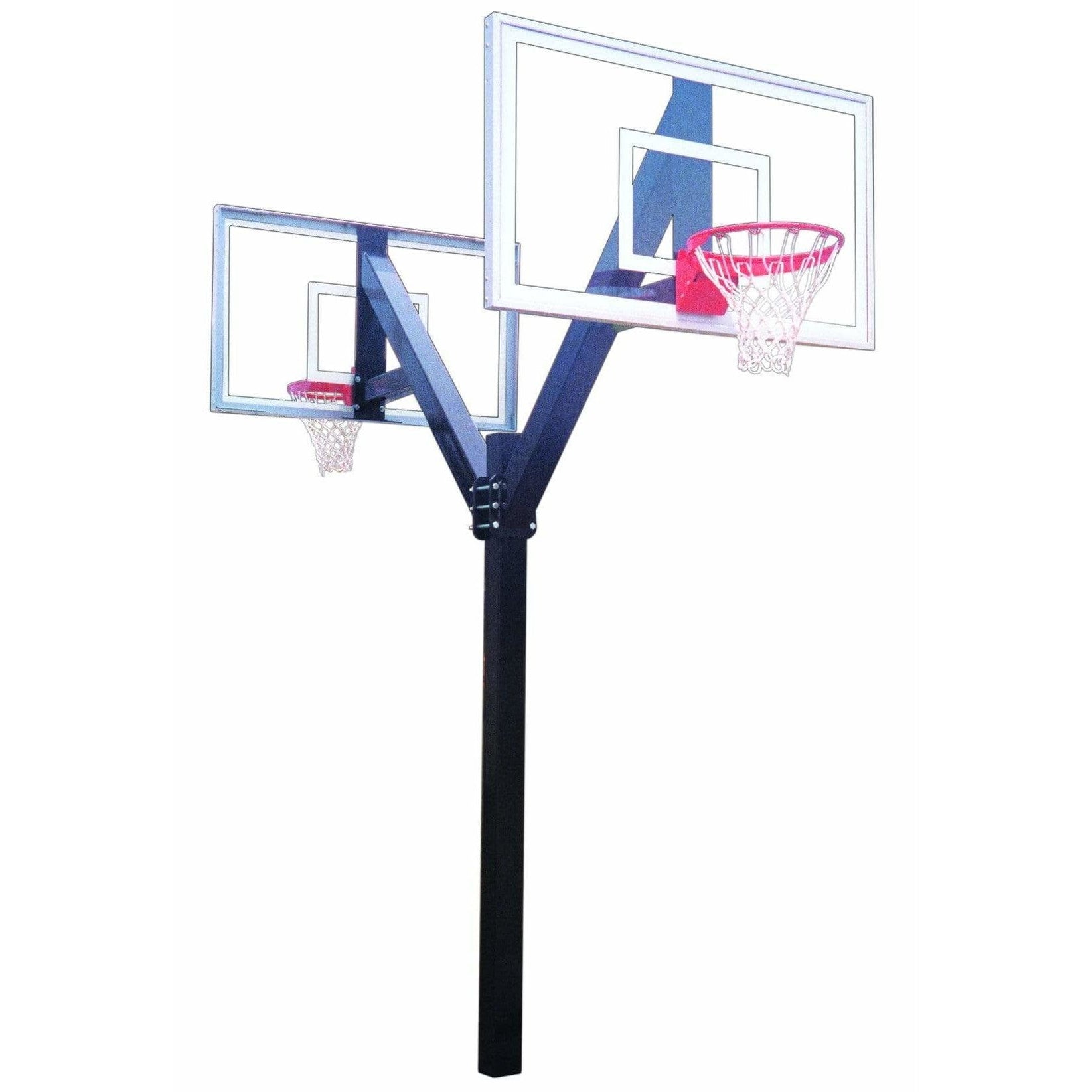 First Team Legend Jr. Fixed Height In Ground Basketball Goal — Peak ...