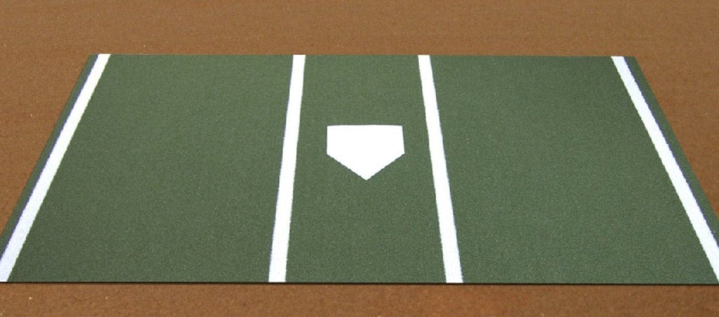 Trigon 7' x 12' Pro Turf Home Plate Batting Mats | Peak Flow Fitness