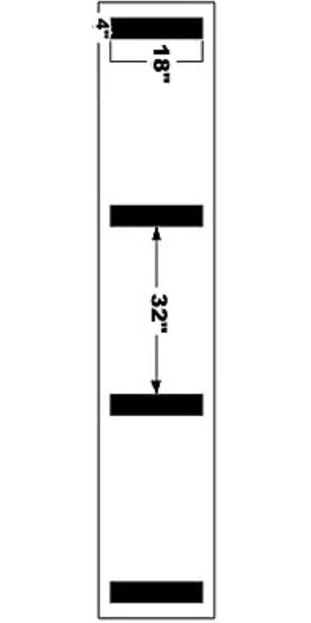 Trigon Sports FBHASH Hash Mark Stencil | Peak Flow Fitness